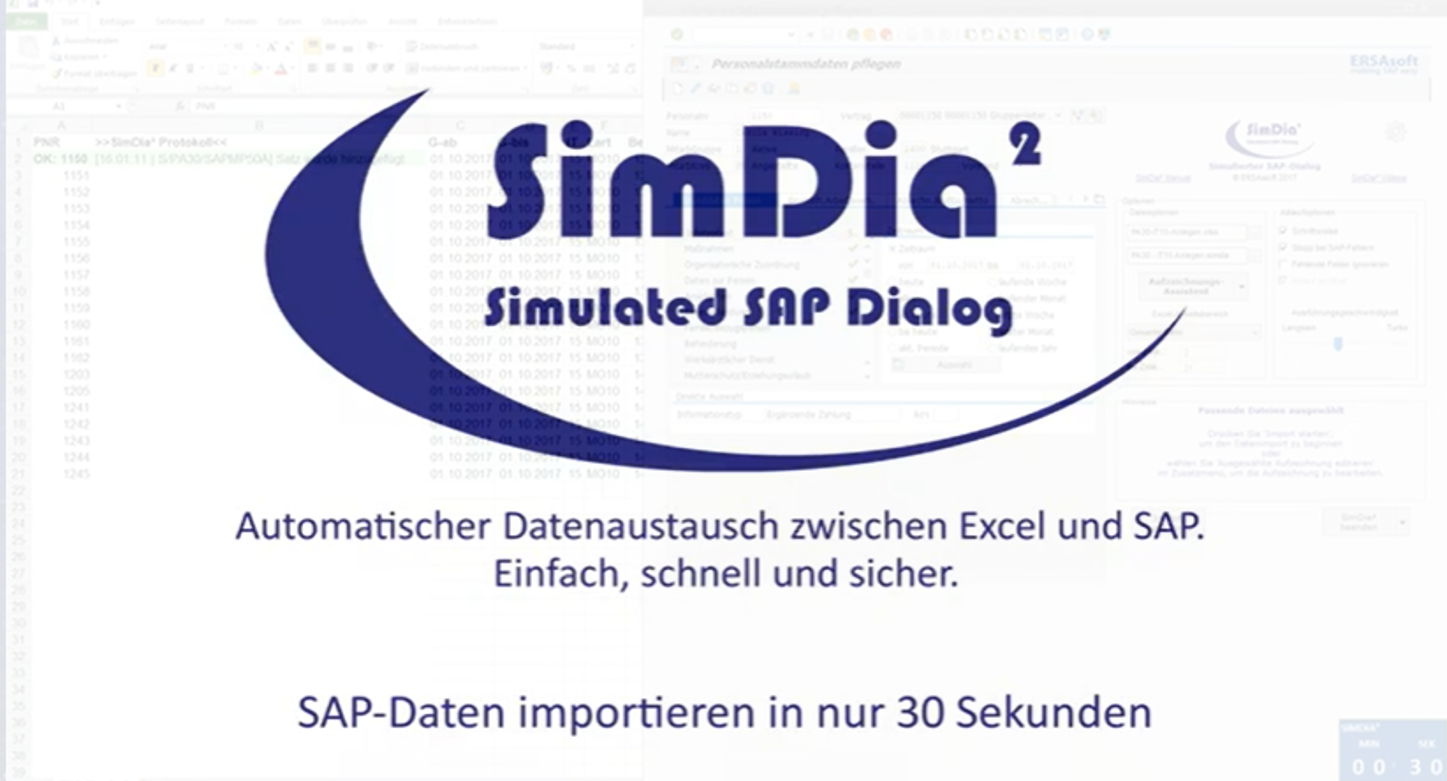 Automatisierte EXCEL-SAP-Stammdatenpflege | ERSAsoft